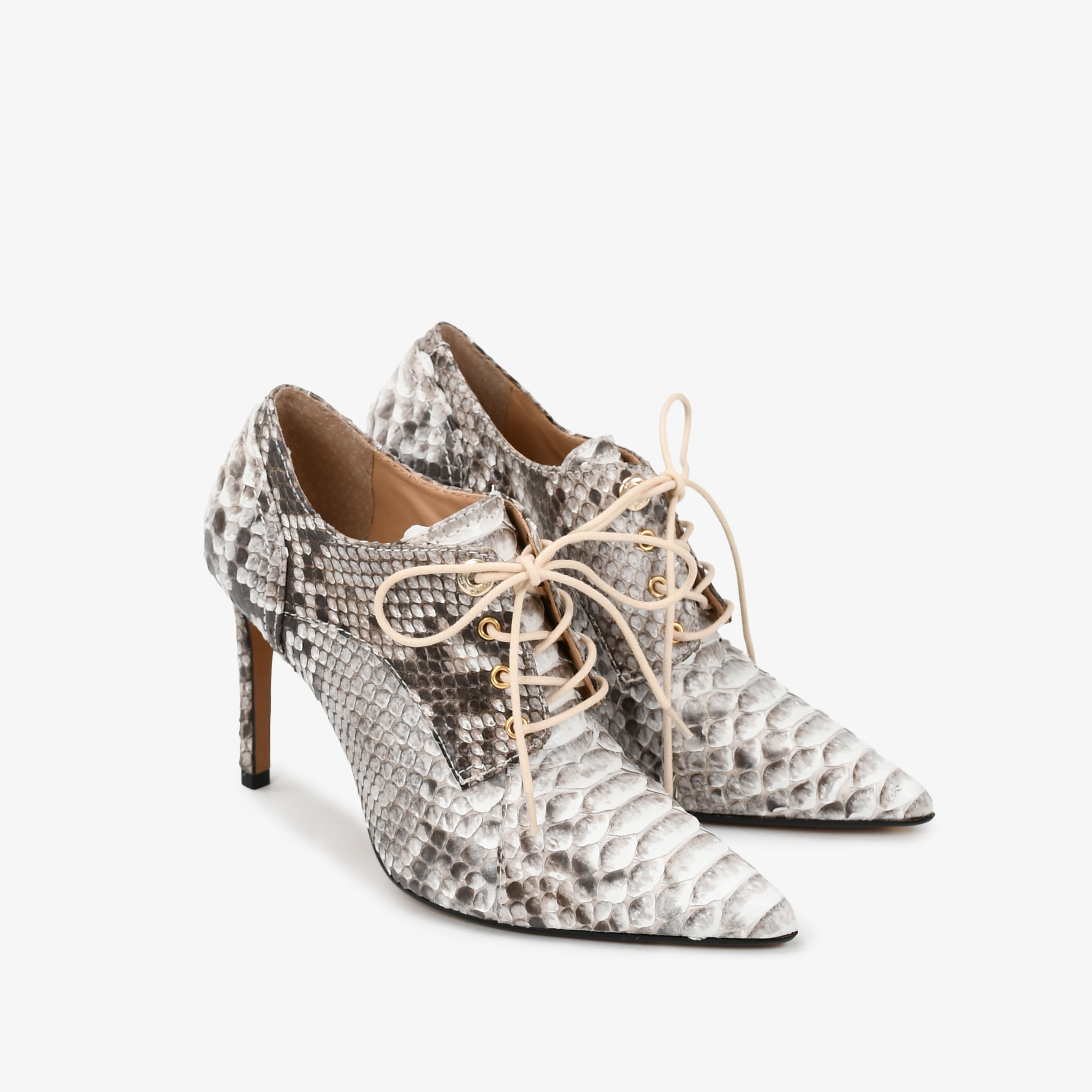 Scarpin Nude Natural Cobra Python - Sapatos, Bolsas, Acessórios em Couro e mais I Jorge Bischoff