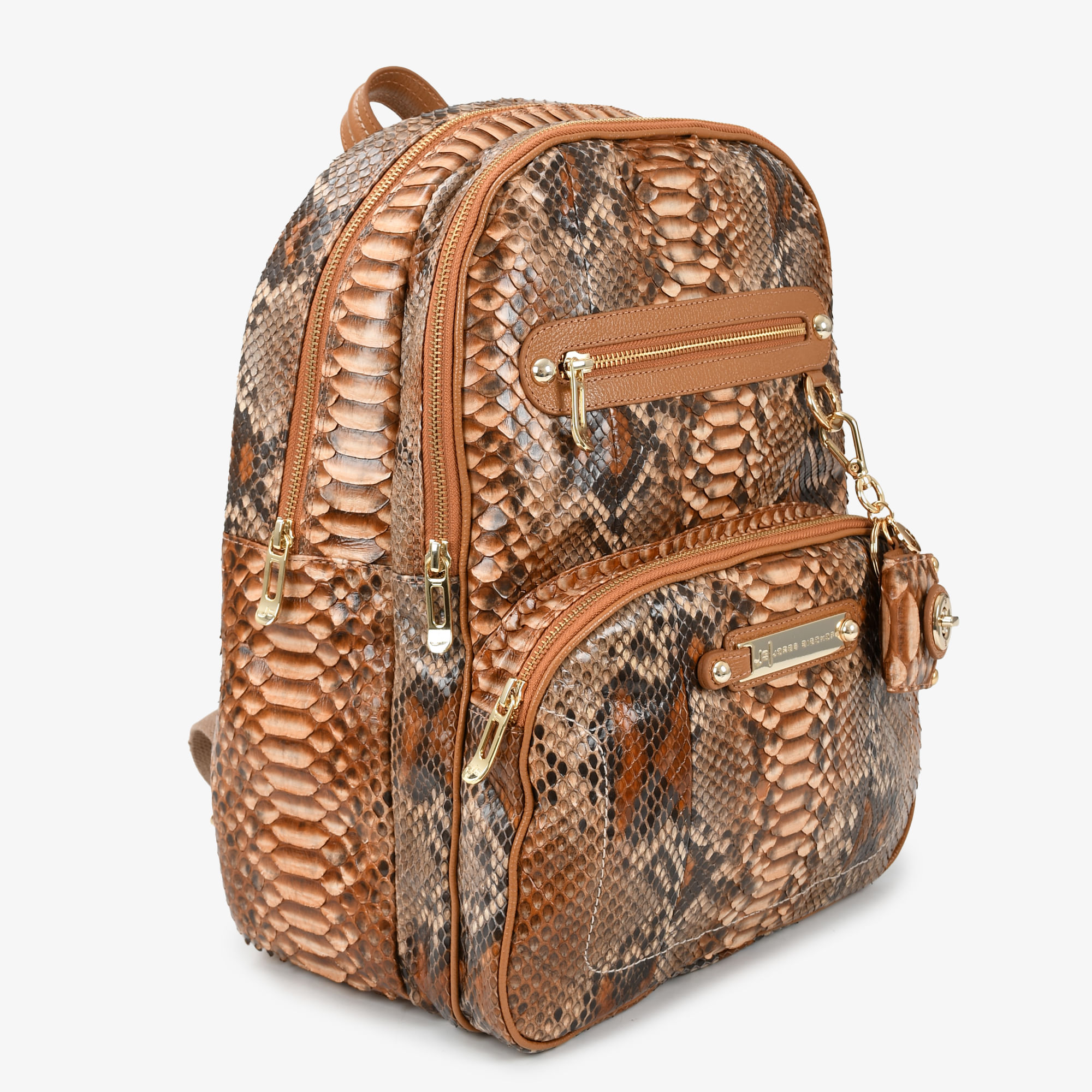 Mochila Caramelo Licor Cobra Python - Sapatos, Bolsas, Acessórios em Couro e mais I Jorge Bischoff